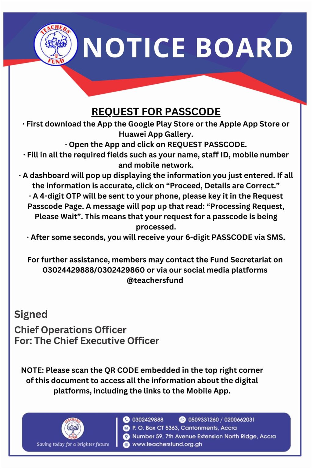 Teachers' Fund Goes Digital - Teachers Fund